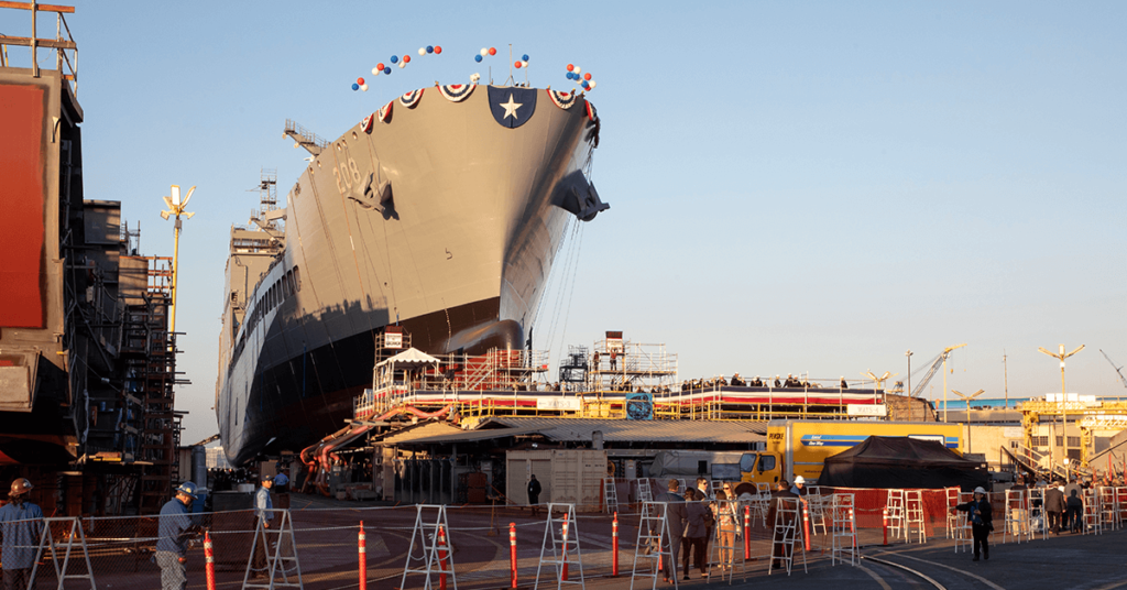General Dynamics NASSCO Launches Navy's 4th John Lewis-Class Oiler ...