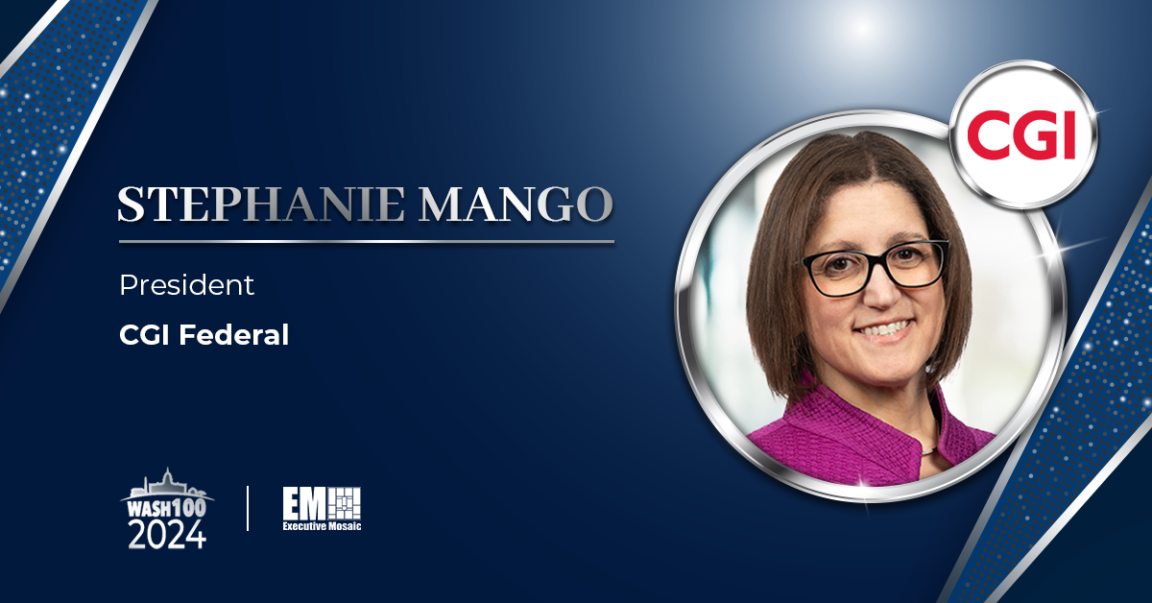 CGI Federal President Stephanie Mango Secures 3rd Wash100 Award for ...