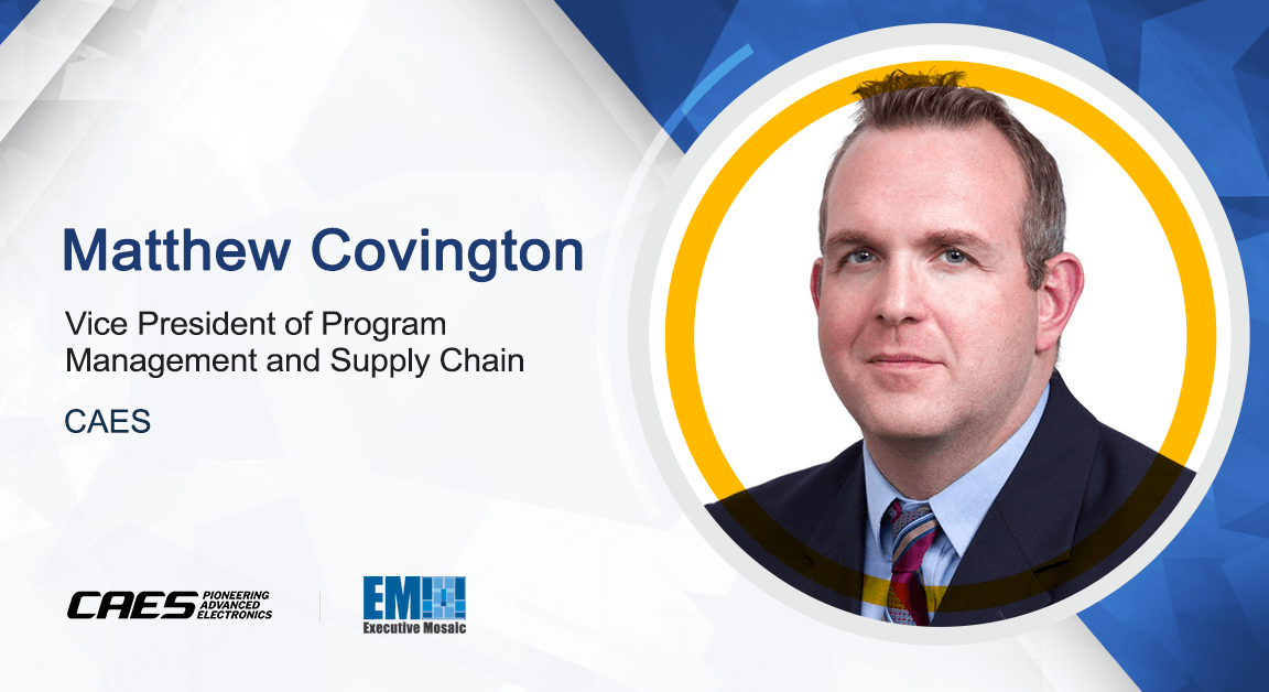 Matthew Covington Promoted to CAES Program Management, Supply Chain VP ...