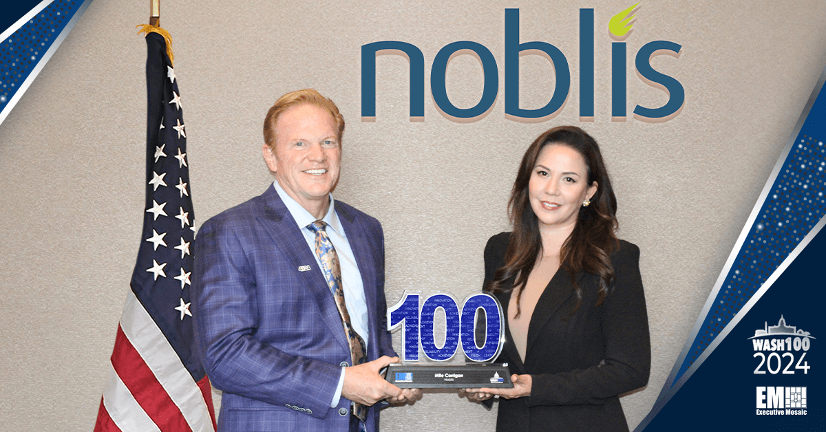 Noblis CEO Mile Corrigan Accepts 2024 Wash100 Award – ExecutiveBiz