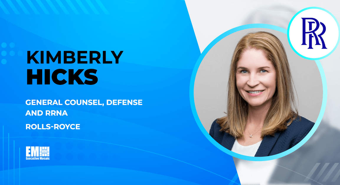 Rolls-Royce Names Kimberly Hicks General Counsel for Defense and RRNA