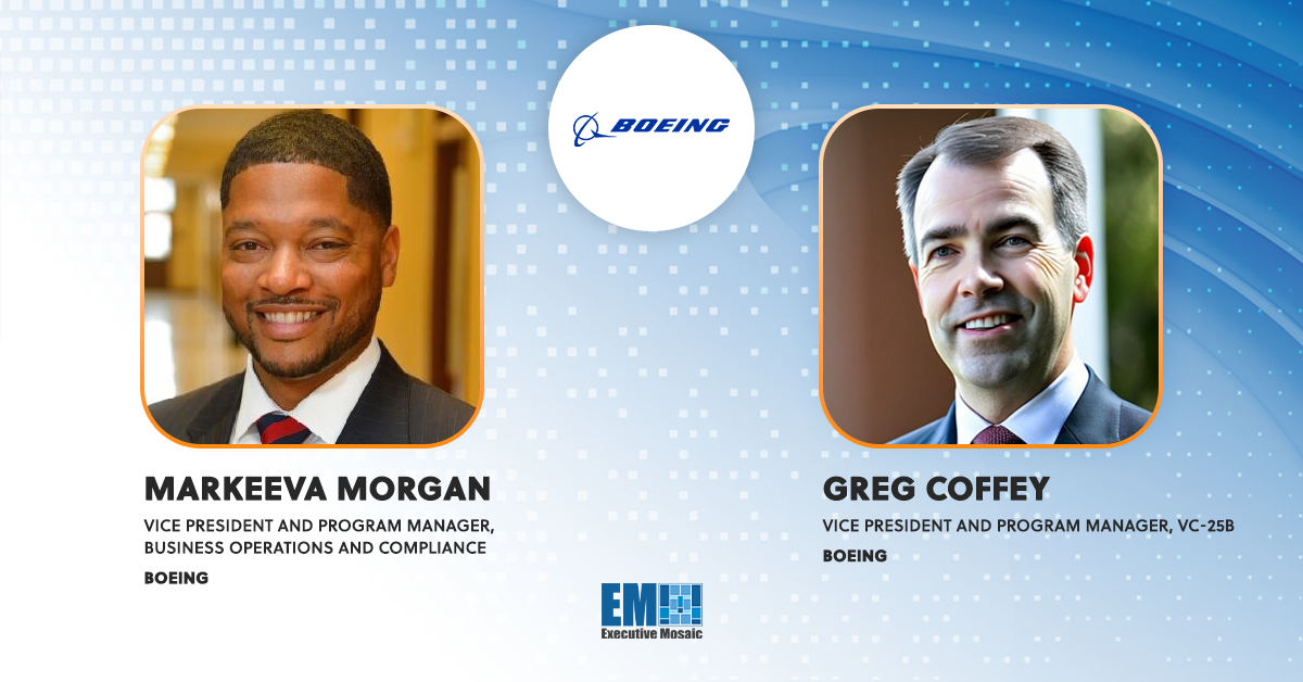 Boeing Names Markeeva Morgan, Greg Coffey to VP, PM Roles